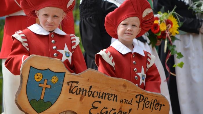 Auch die Kleinen kamen bei den Musikanten zum Einsatz. Quelle: rro