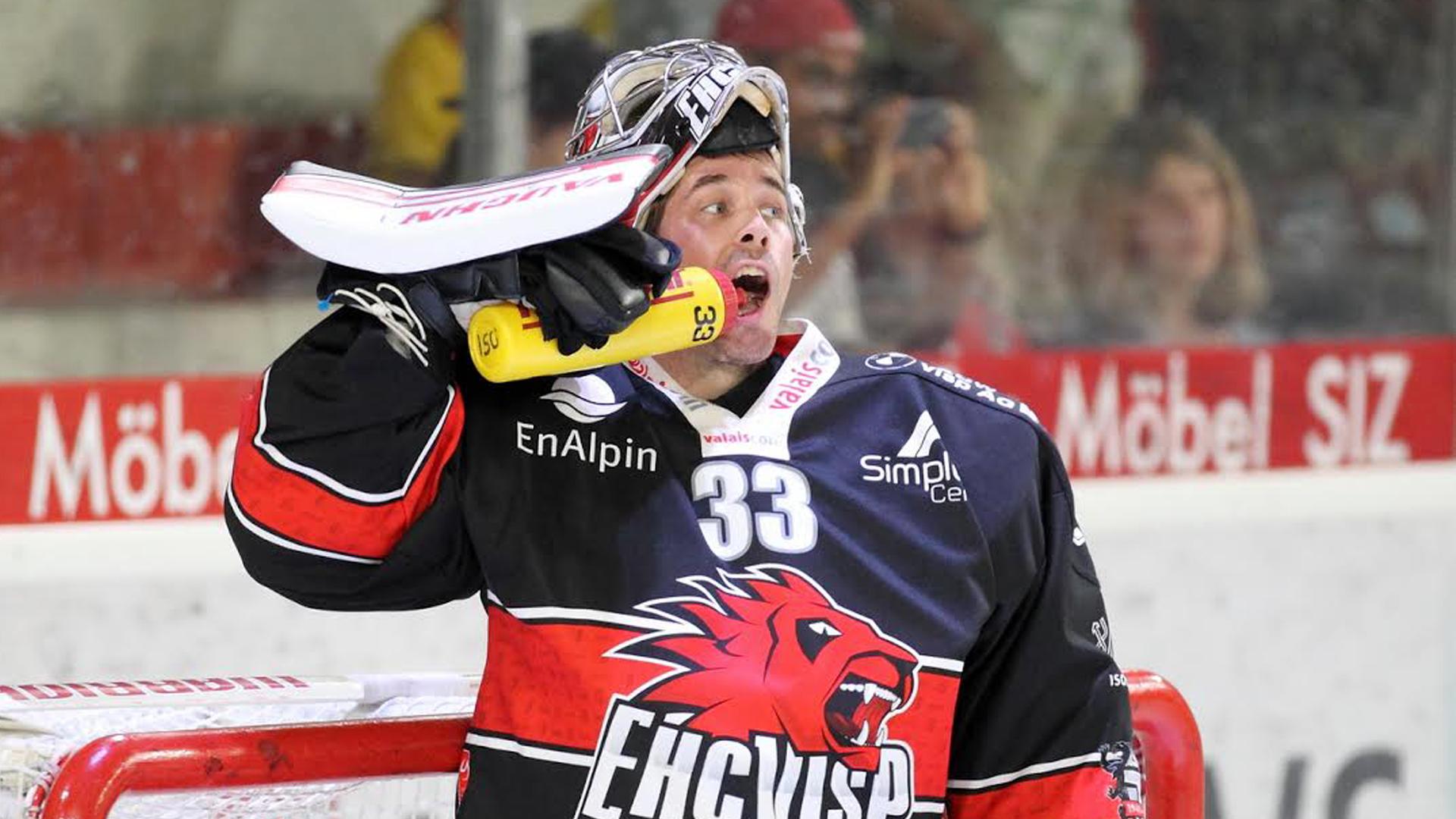 EHC-Visp-Torhüter Matthias Schoder beendet seine Eishockeykarriere am Ende der laufenden Saison ...