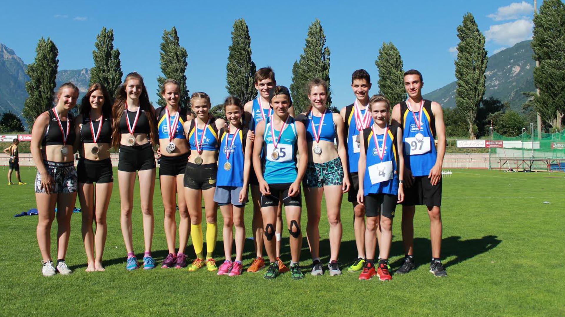 An den Leichtathletik Wallisermeisterschaften in Martinach zeigen die Oberwalliser starke ...