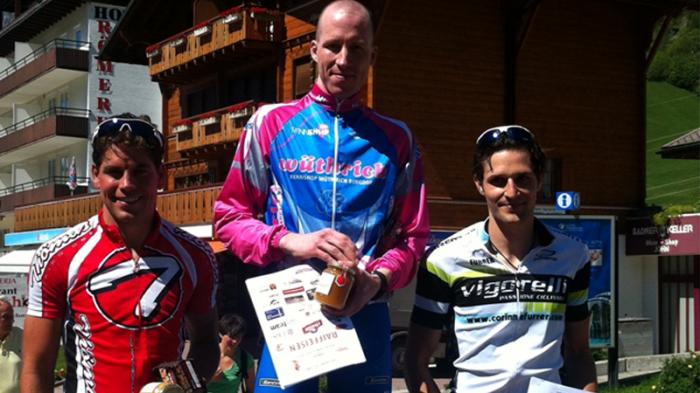 Beim Bergrennen Susten-Leukerbad gewinnt Andreas Schweizer vor Ivan Schalbetter und Stefan ...