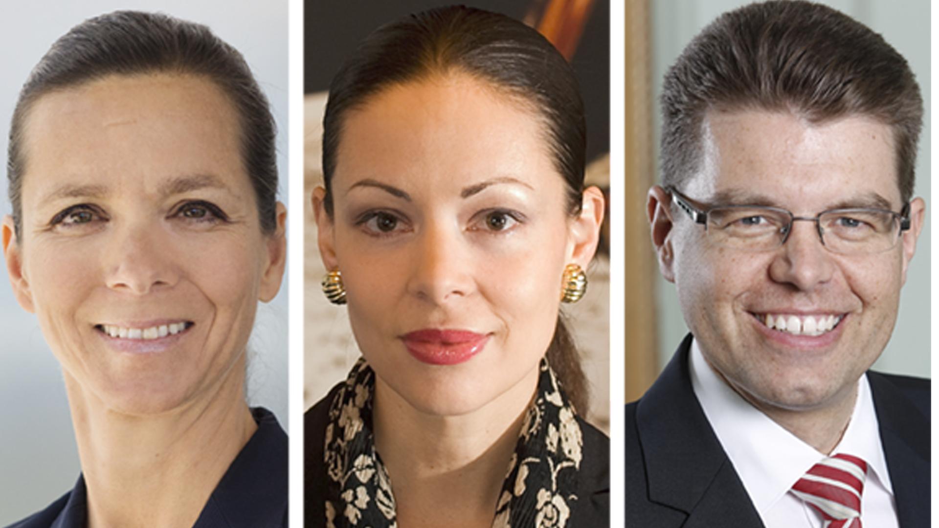 Die Oberwalliserin Rebecca Guntern (m.) ist nominiert für die Wahl in ...