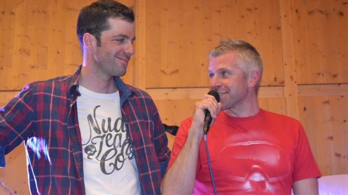 Fernsehkommentator Matthias Simmen hielt die Laudatio für den ...