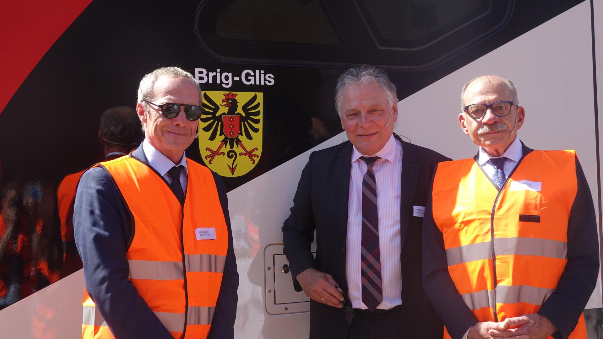 Im Rahmen der Eröffnung des erneuerten SBB-Servicestandorts in Brig ...