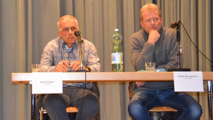 Adrian Baumgartner vertrat an der Diskussionsrunde die Interessen der ...