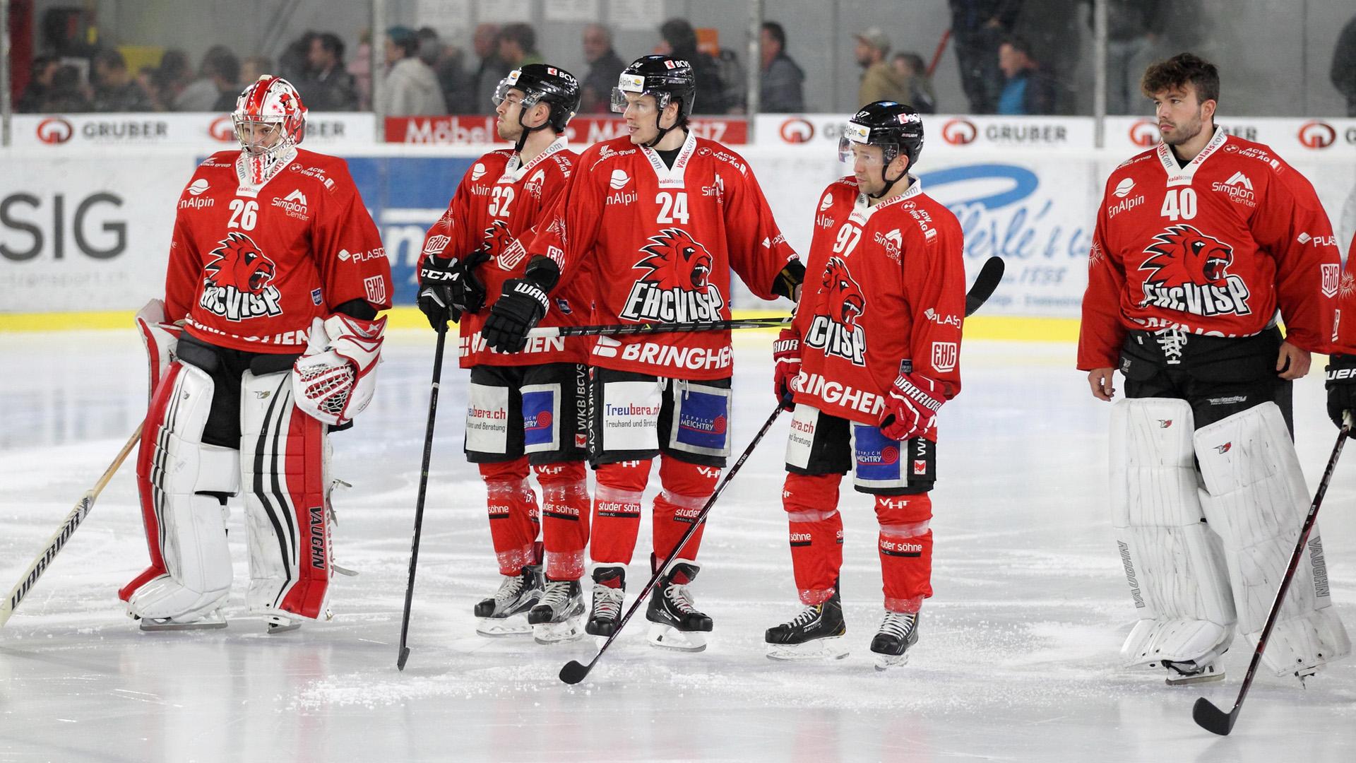 Der EHC Visp reist mit einer 3:0-Niederlage von Weinfelden nach Hause ...