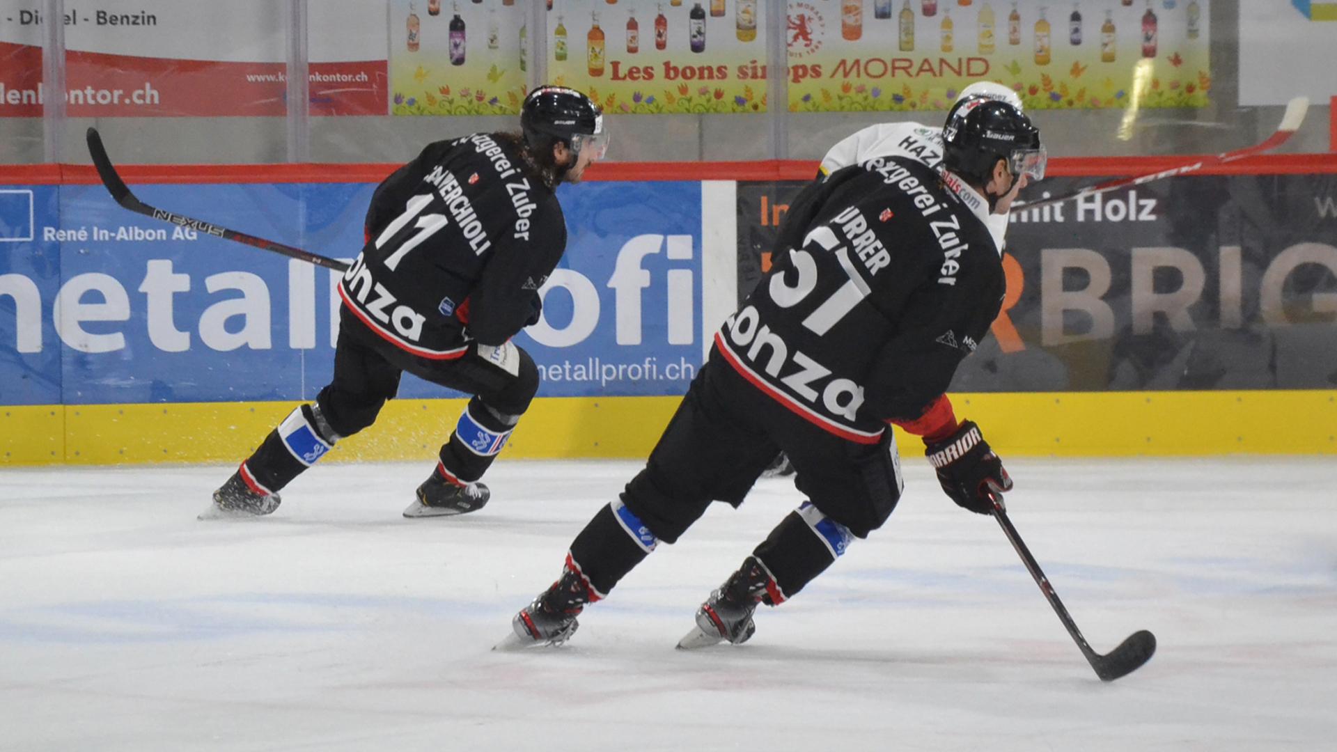 Der EHC Visp gewinnt das Heimspiel am Dienstagabend gegen den EHC Olten ...