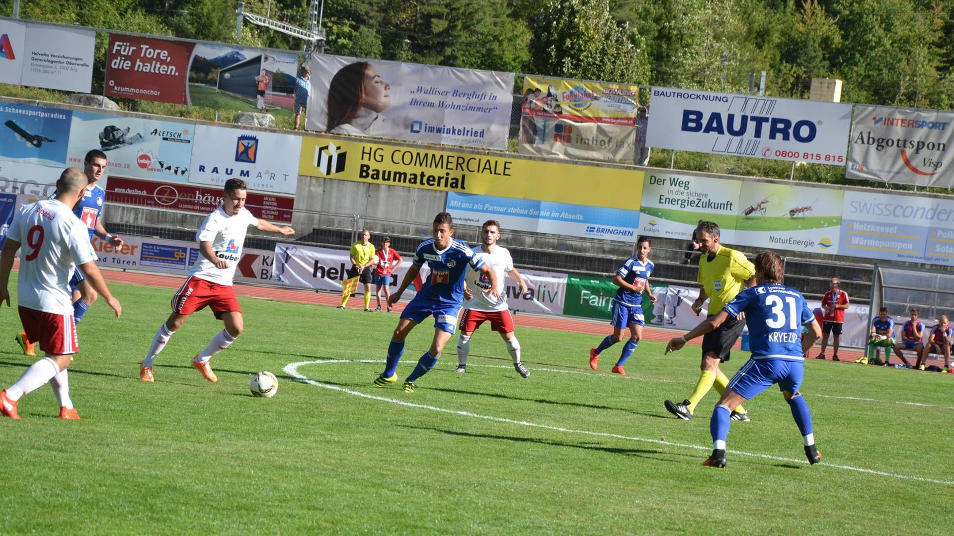 Lancy FC schlägt den FC Oberwallis Naters mit 2:1. Quelle: rro (Symbolbild)