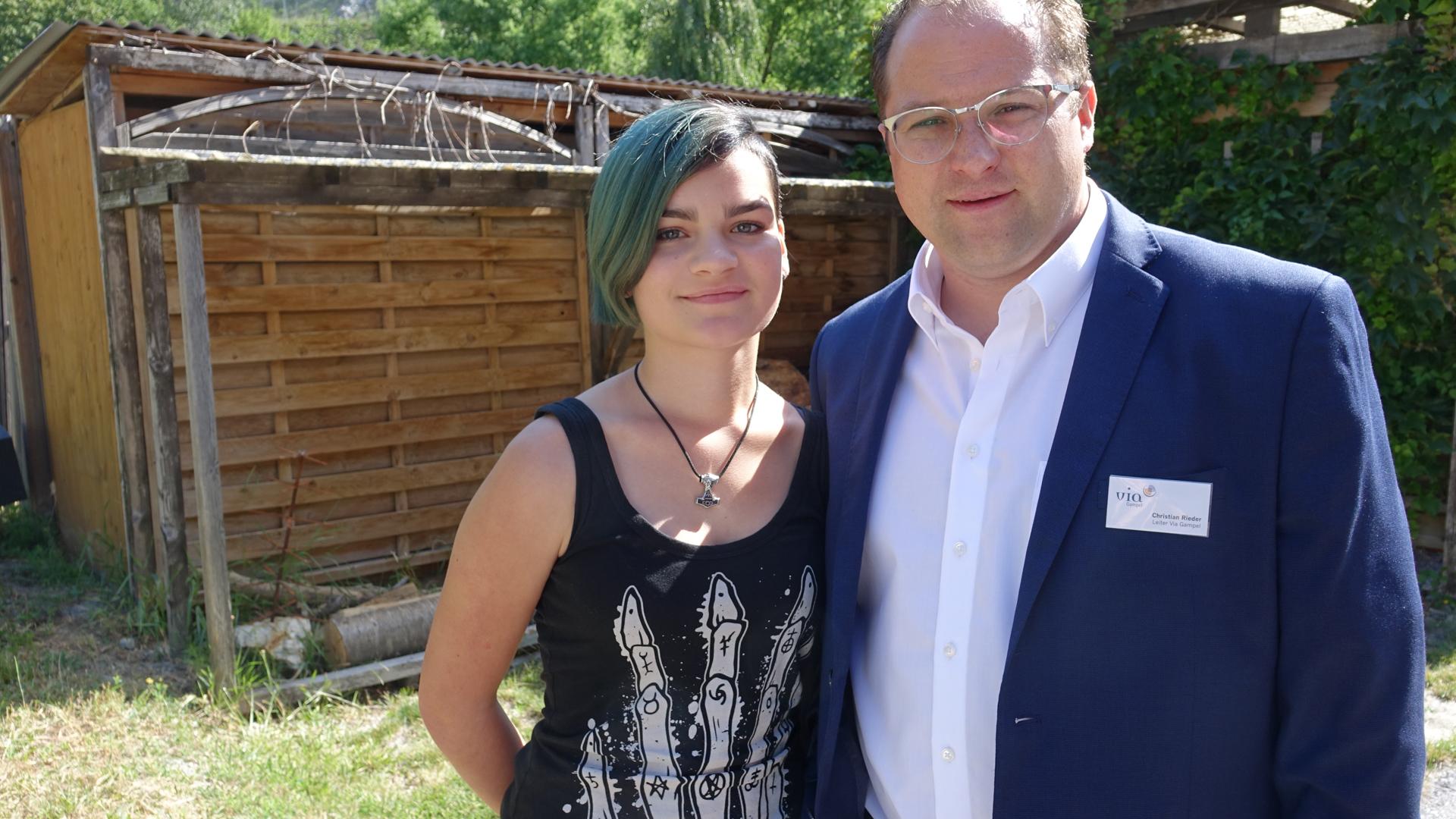 Der Teamleiter von Via Gampel Christian Rieder genoss den Tag der ...