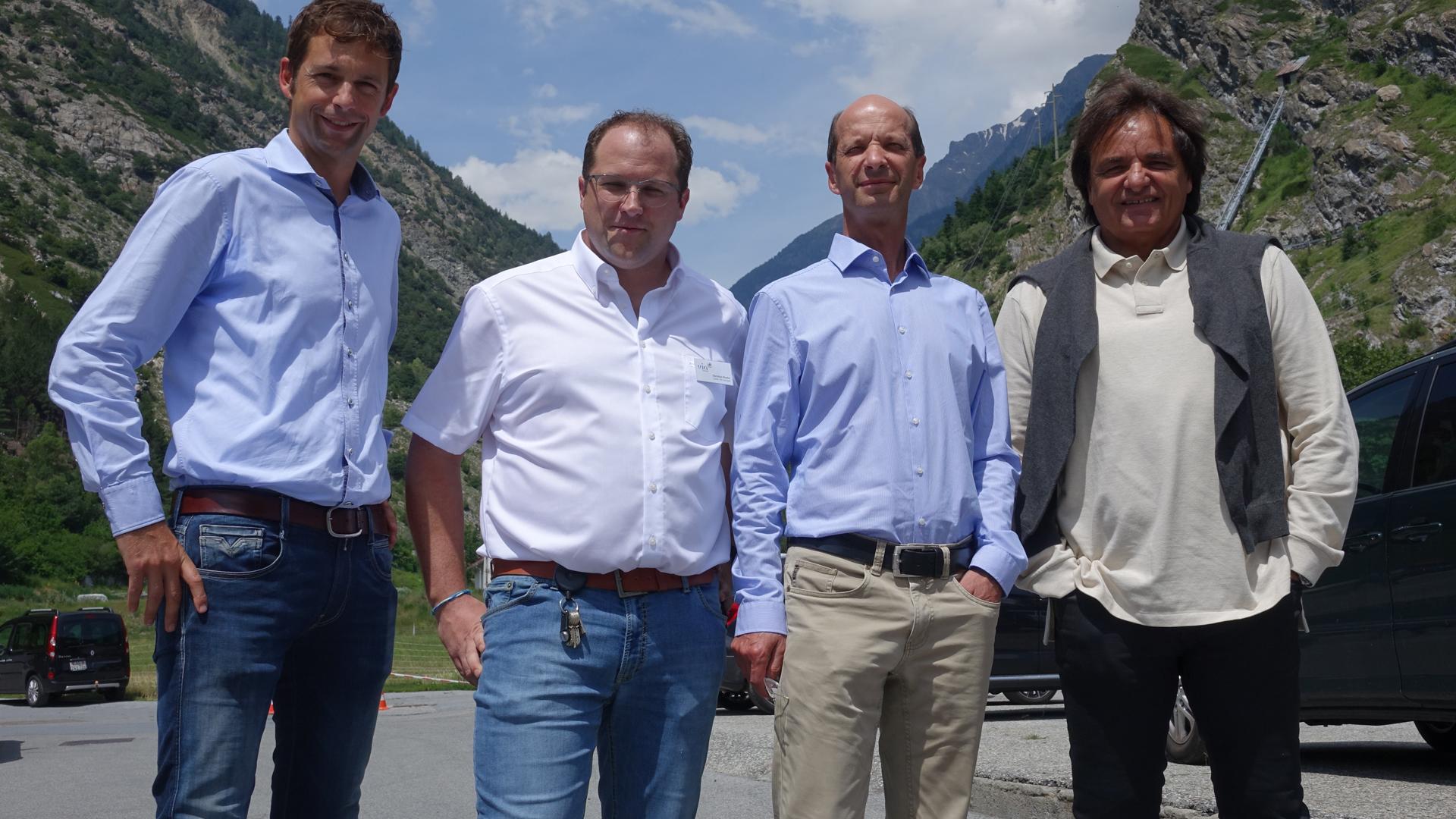 Das Podiumsgespräch moderiert von Bruno Kalbermatten mit Christian ...