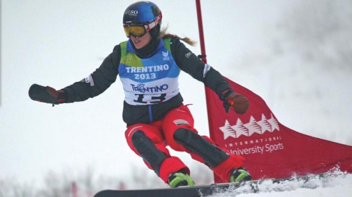 Die Snowboarderin Patricia Kummer wurde für die Winteruniversiade 2015 ...