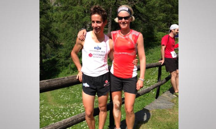Beim Berglauf von Rodi nach Tremorgio im Tessin holt sich Martin ...