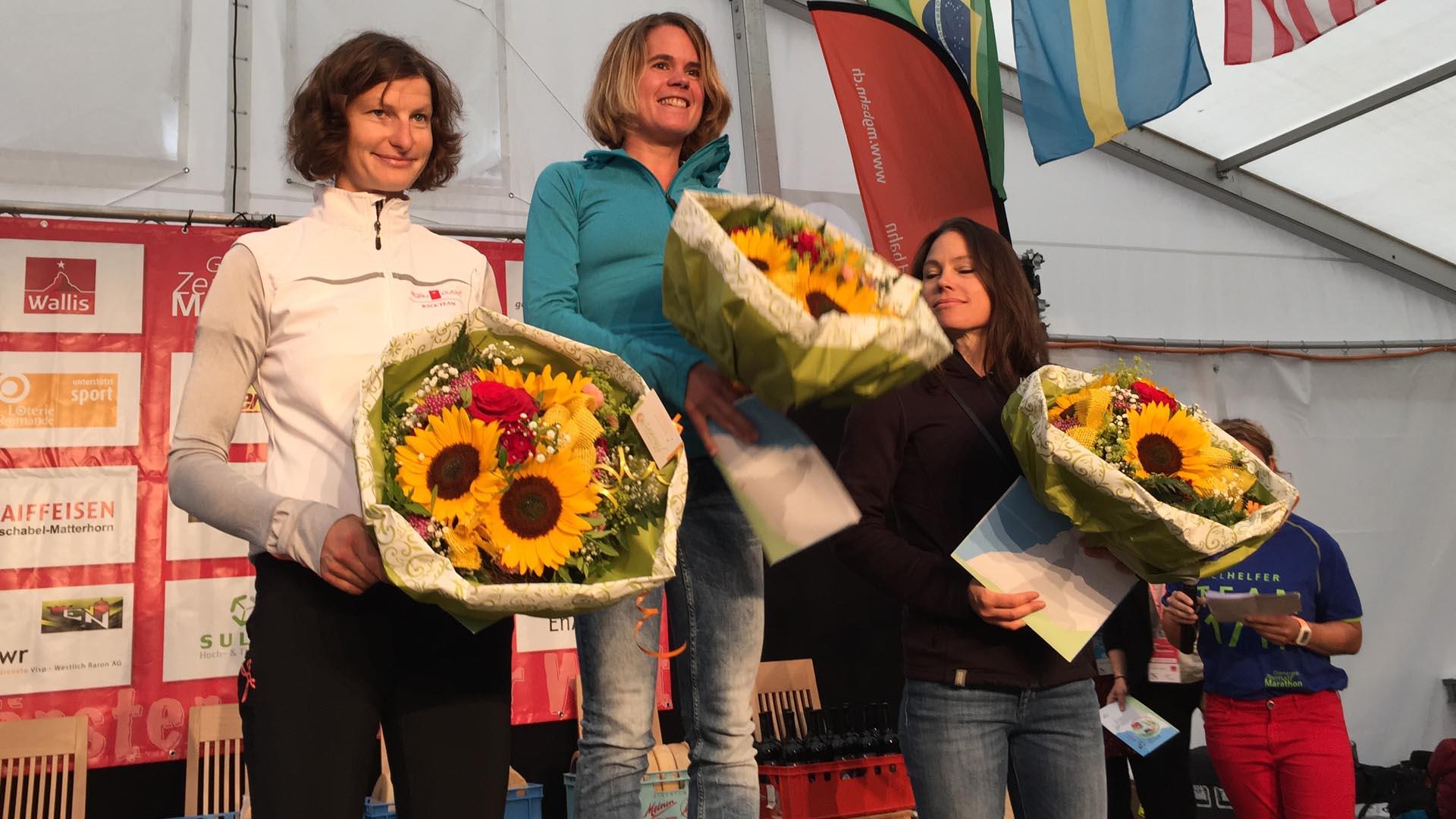 Bei den Frauen hiess das Siegertrio: Alexandra Hagspiel, Simone Hegner ...