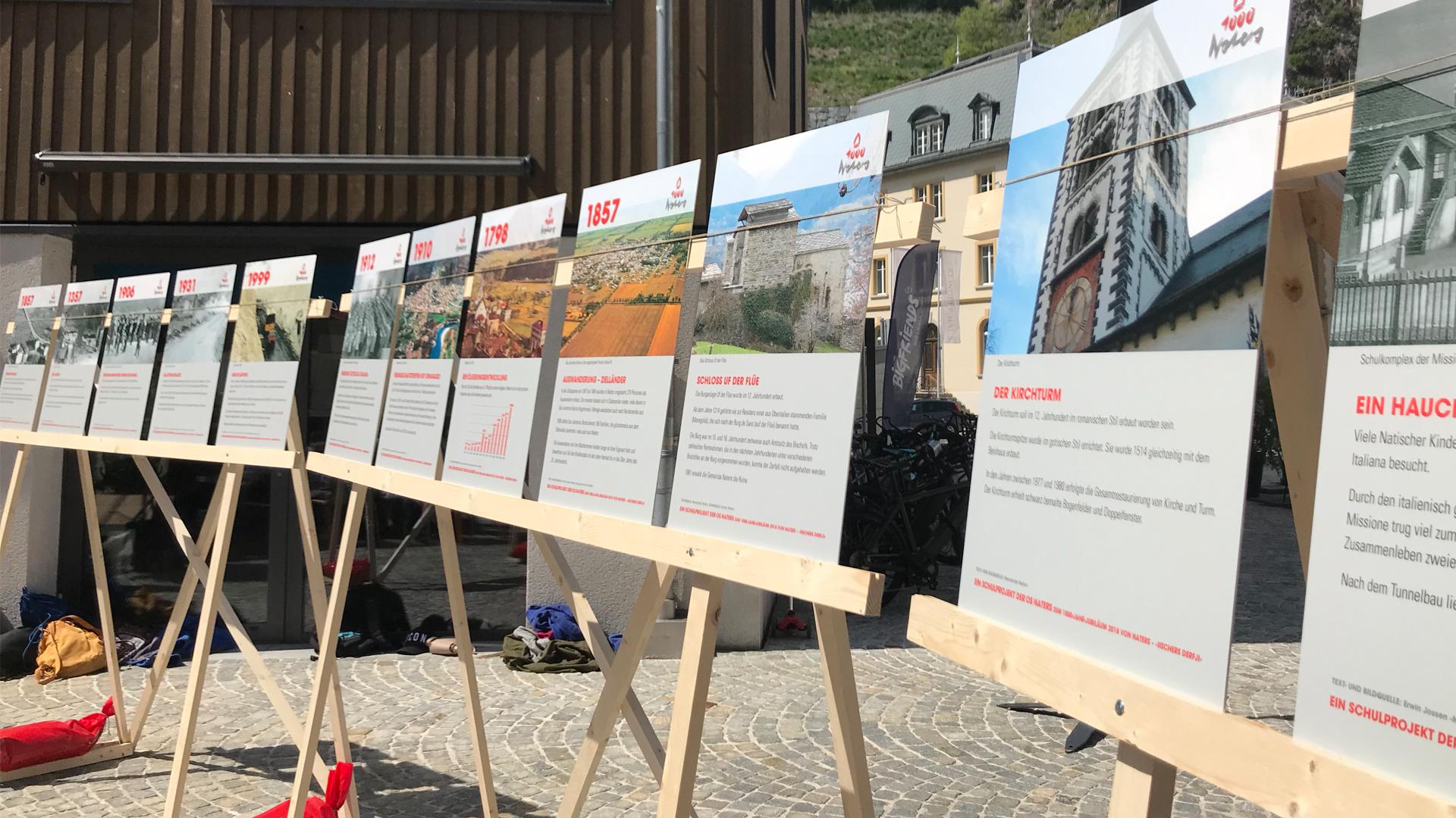 Schüler haben im Rahmen von 1000 Jahre Naters einige historische ...