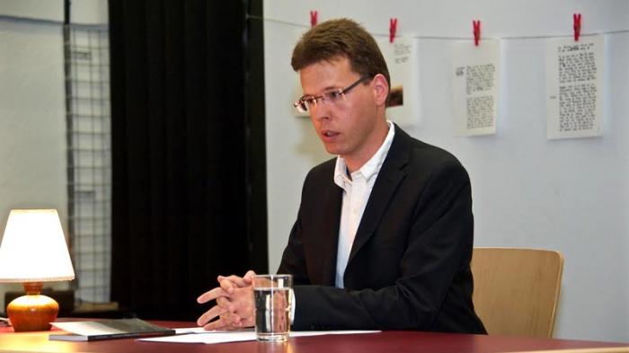 Vor rund 60 Gästen las Autor Nicolas Eyer aus seinem neuesten Werk 'Die ...