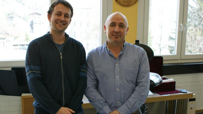 Musiklehrer und Dirigent der Oberwalliser Brass Band David Lochmatter ...