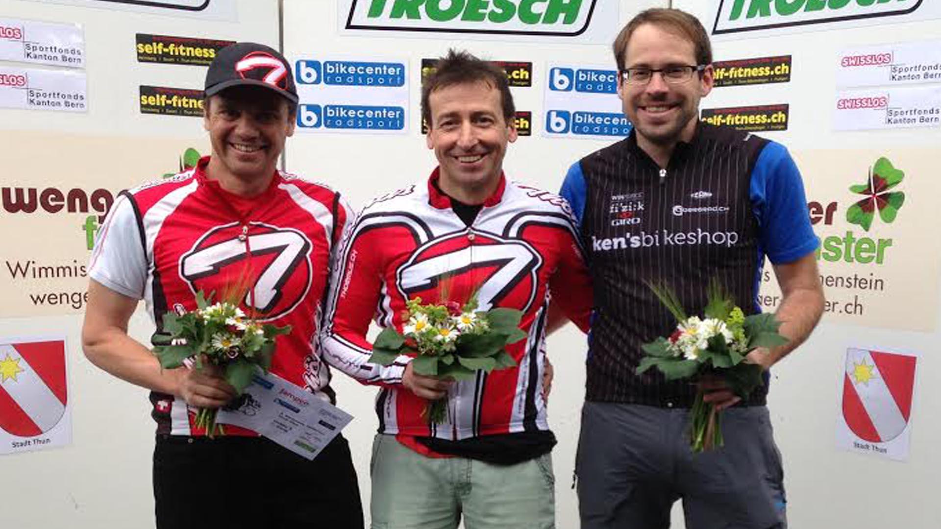 Tom Jauner, Rinaldo Hugo und Claudio Furrer erreichten beim achten ...