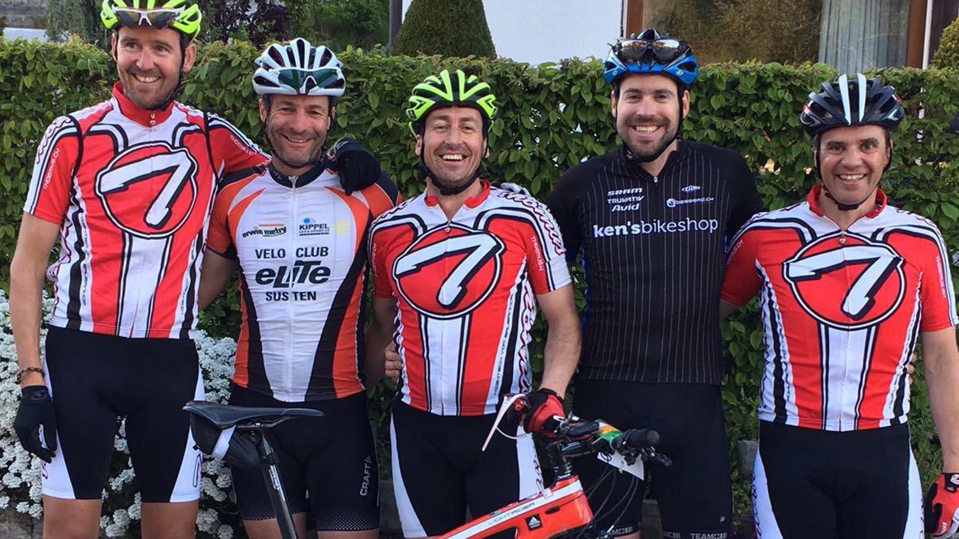 Das Oberwalliser Team mit Christian Biffiger, Michel Metry, Tom Jauner ...