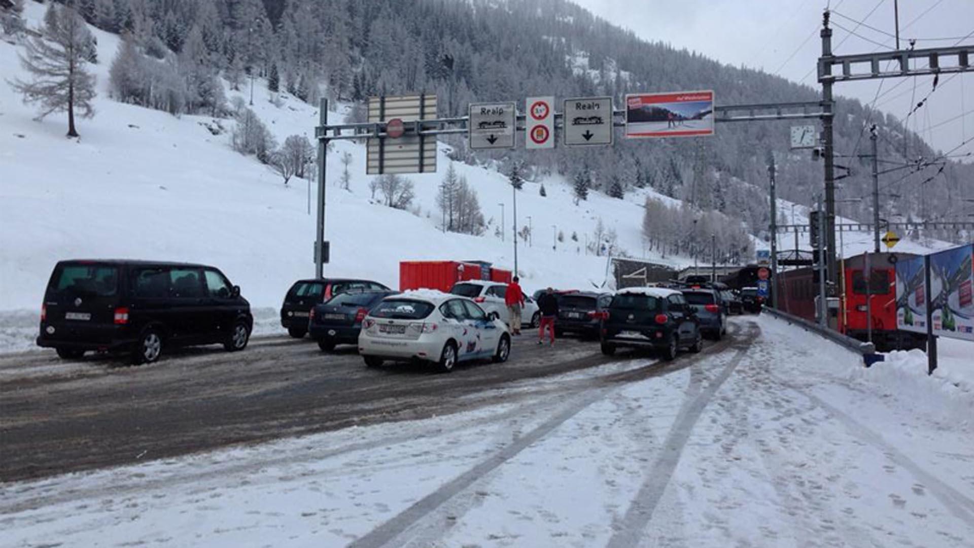 Der Autoverlad an der Furka ist zurzeit eingestellt. Quelle: rro ...