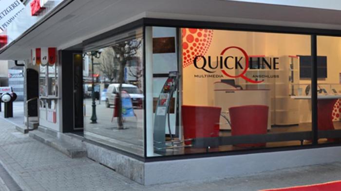 Quickline hebt als erster Telekomanbieter auf den 10. November hin die ...