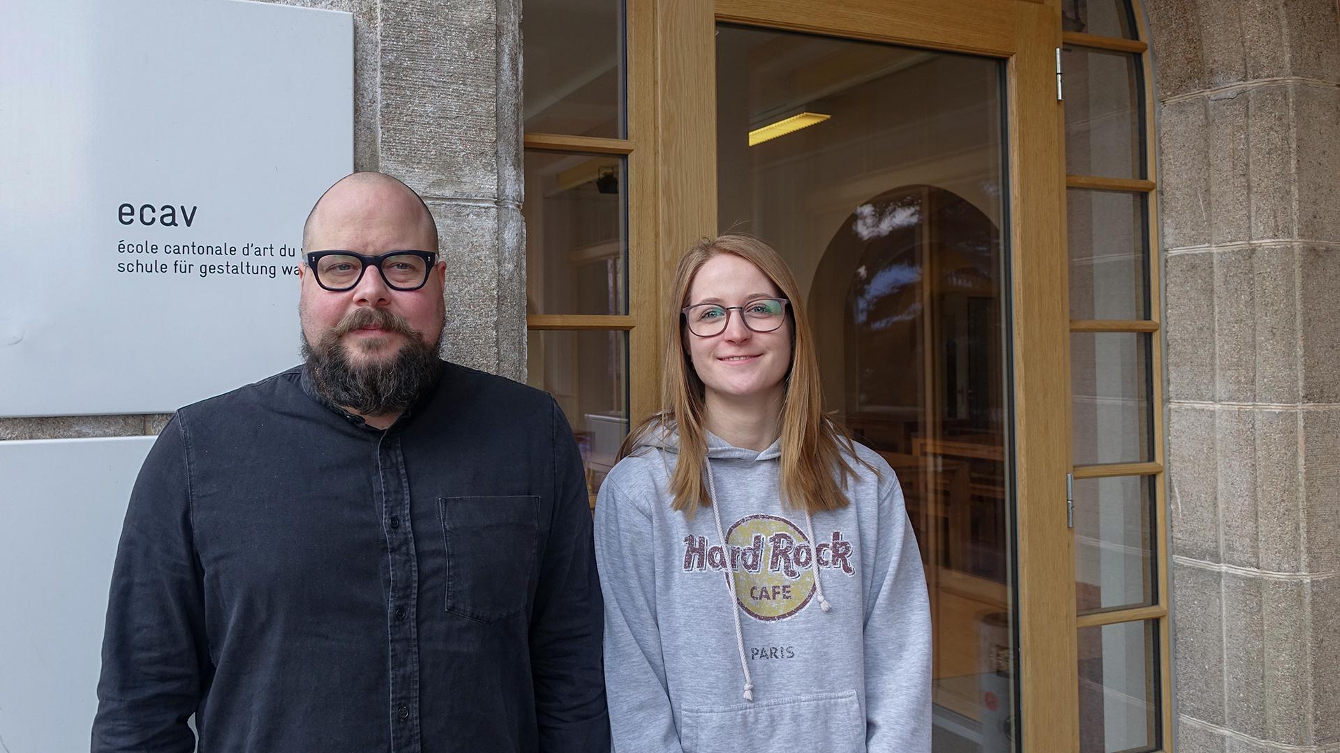Daniel Schmid und Lena Ruppen sind sich einig, wer Wille und Fleiss hat ...