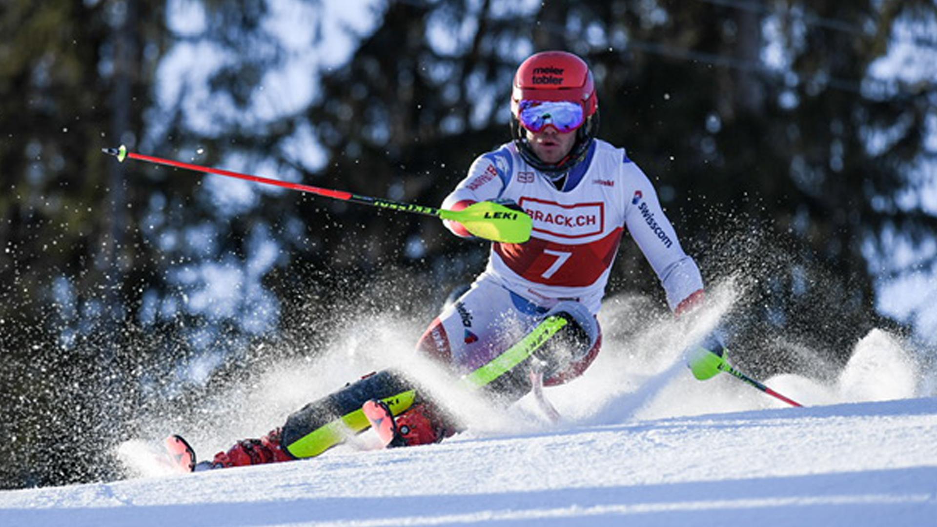 Dionys Kippel holt in den Rennen in Jaun im Slalom zweimal ...