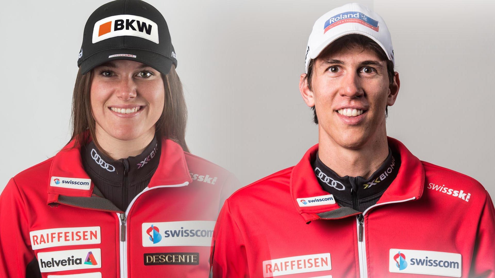 Die beiden Oberwalliser Elena Stoffel und Ramon Zenhäusern sind beim ...