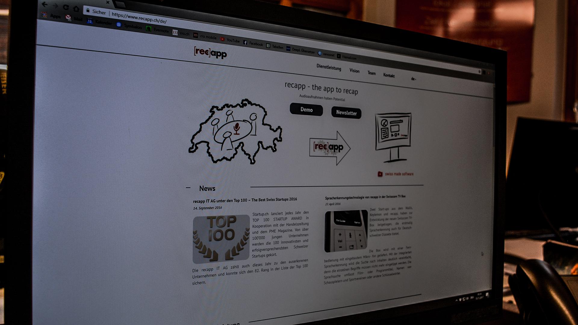 Nominiert für den Swiss ICT Newcomer Award. rro begleitet am Dienstag ...