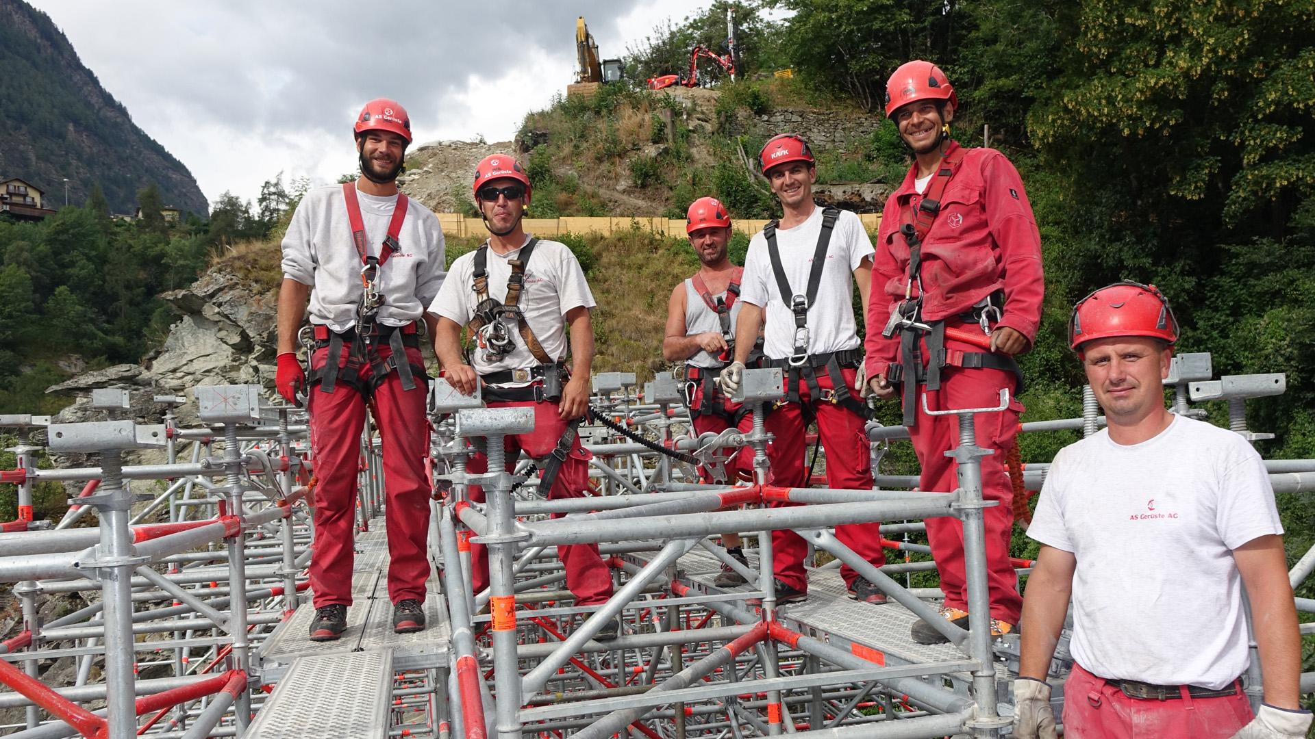 Vorbereitung für Felsabtragung in Stalden: Voller Tatendrang sind die ...