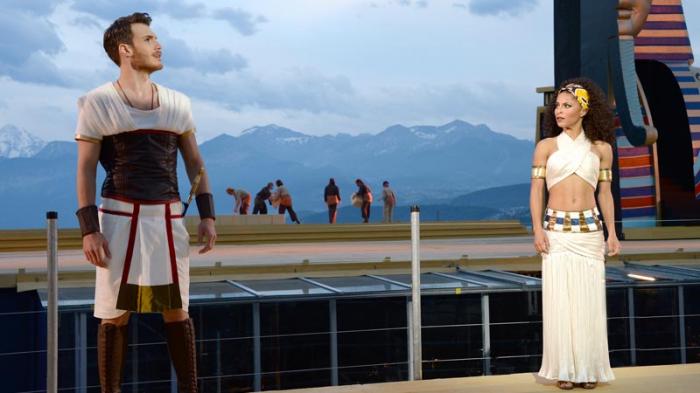 Radames und Aida, die Hauptdarsteller des diesjährigen Musicals am ...