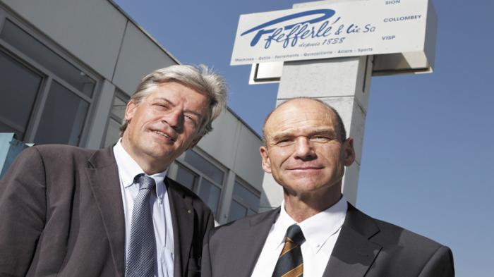 Christian und Gérald Pfefferlé feierten gemeinsam mit Freunden und ...