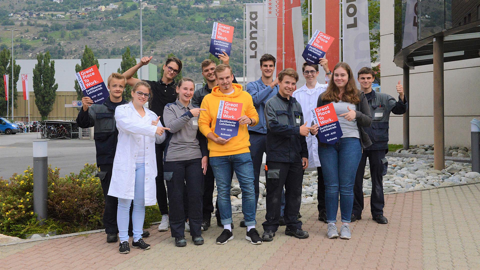 Die Lehrlingsausbildung von Lonza Visp erhält als erstes Walliser ...