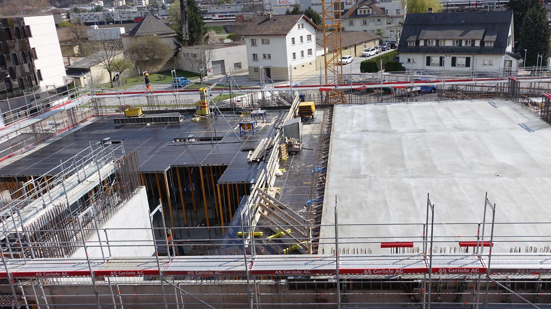 Der Bau eines zweiten BioArk Visp Komplexes in Visp ist in vollem Gange ...