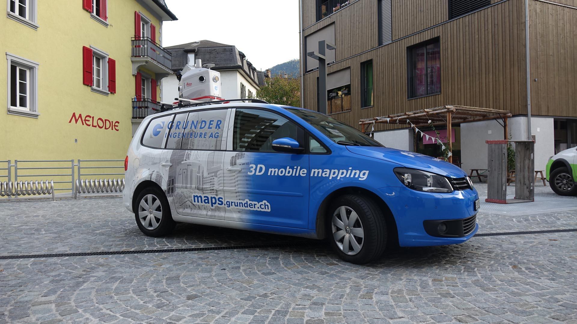 Die BKW stellte das 3D-Mobile-Mapping-Auto den Gemeinden am ...