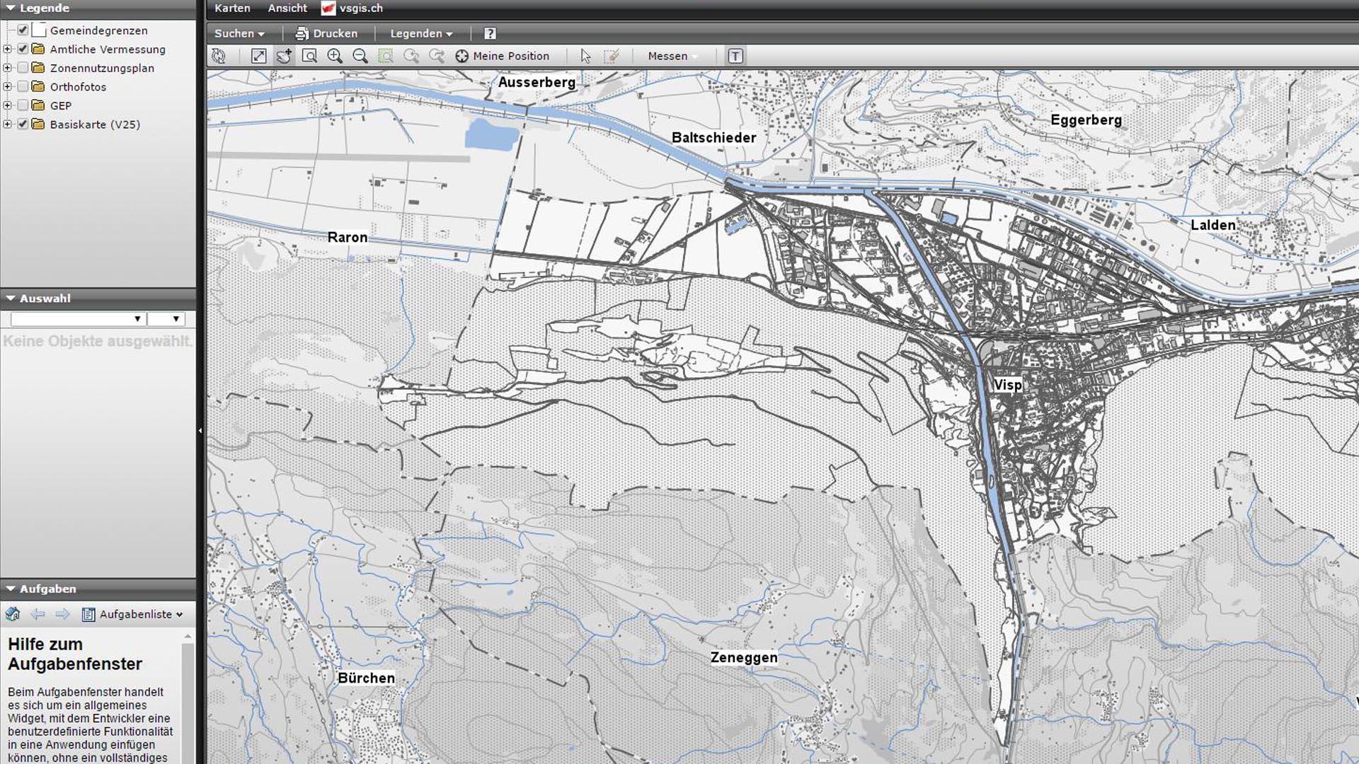 Fachspezialisten bauten das Geoinformationssystem vsgis.ch aus. Die ...